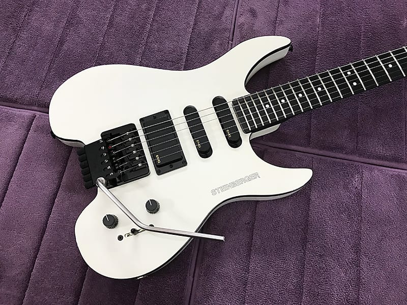Original White Steinberger GM4TA TransTrem Guitar - Restored | Reverb