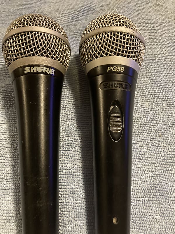 Lot of 2 Shure PG58 Microphones | Reverb