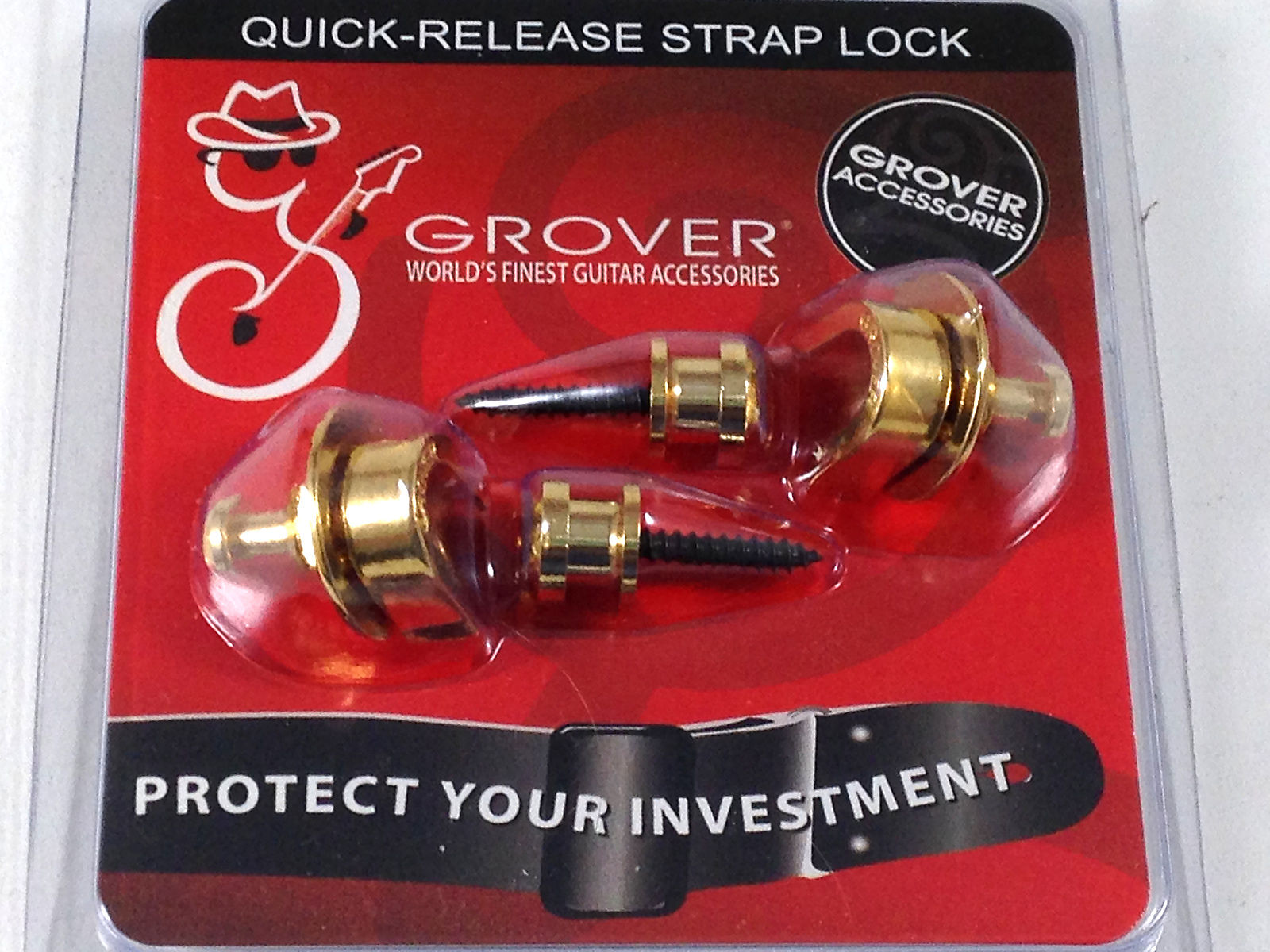 Grover GP800G Quick Release Strap Locks | Reverb Australia