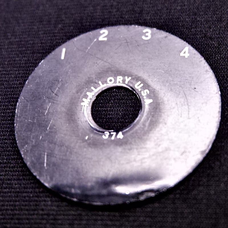 Gibson Mallory Switch Control Plate Model 374 4 Position | Reverb