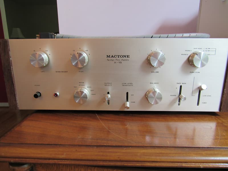 Ultra-rare audiophile Mactone X15 tube preamplifier in very | Reverb