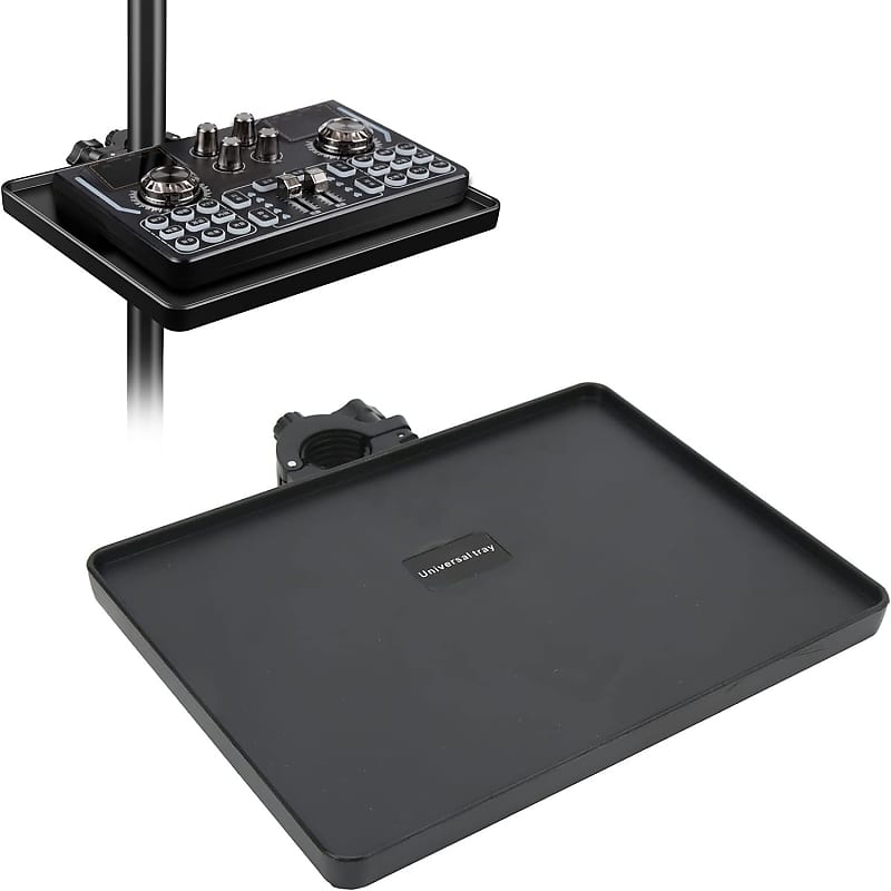 Microphone Stand Tray, 6.5x8.7in Mic Stand Clamp On Rack Tray | Reverb