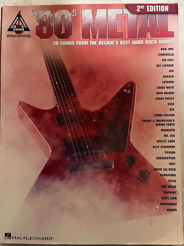 '80s Metal 2nd Edition - Guitar Tab / Tablature Book Motley | Reverb