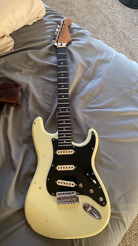 Partscaster Strat - Aged White | Reverb