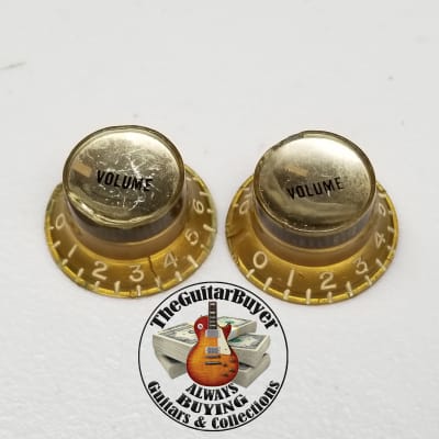 1960s Gibson Reflector Knob Set (2) - 100% Genuine Vintage | Reverb