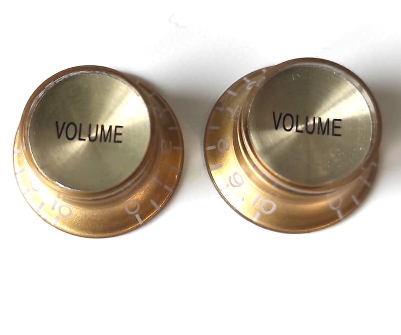2 inchSize Gold Gibson Style TopHat Vol. Knobs Gold | Reverb UK