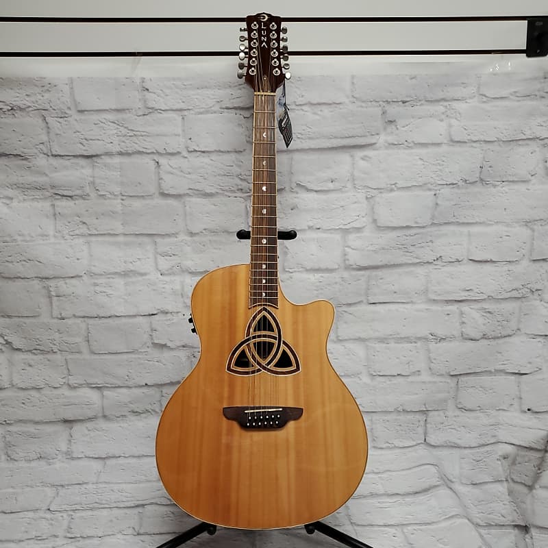 Luna Trinity 12 string Acoustic electric guitar | Reverb