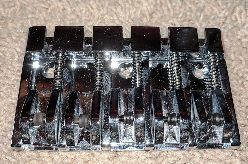 OEM ABM 3565C19 Bass Bridge, 5-String, 3D Roller Saddles, | Reverb