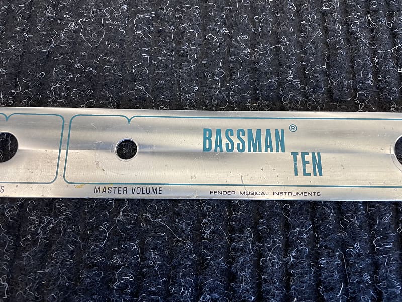 Vintage 1979 Fender Bassman Ten Faceplate | Reverb