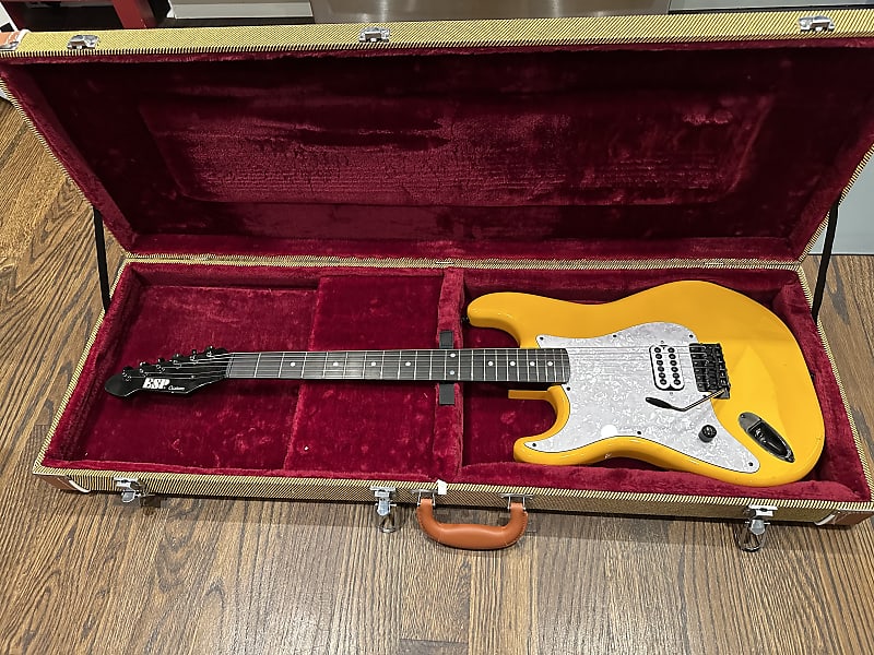 ESP ST-1 Custom Left Handed 1987 - Tom Delonge Mod | Reverb