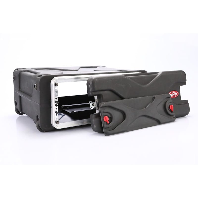 SKB 1SKB-RLX4 4U Roll-X Molded Rolling Rack Case w/ Wheels | Reverb