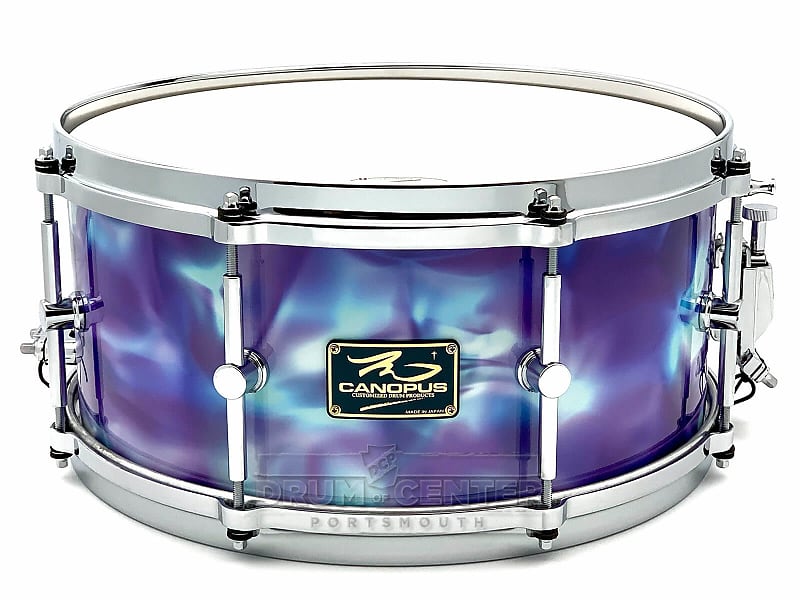 Canopus One of a Kind 10 Ply Maple Snare Drum 14x6.5 Purple | Reverb