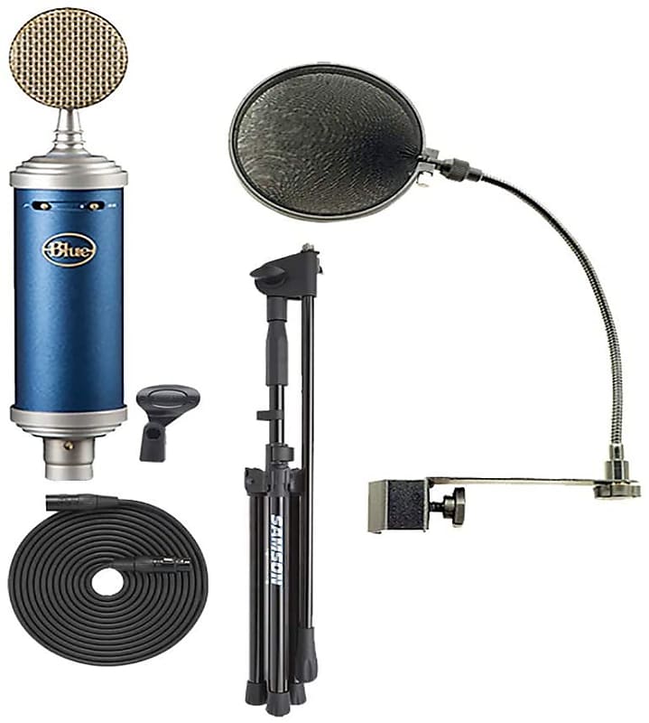 Blue Bluebird SL,mic Stand,XLR Cable,mic Clip and pop | Reverb UK