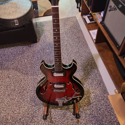 Maxitone Hollow Body MIJ 1960's Red Burst 1960's Red Burst | Reverb