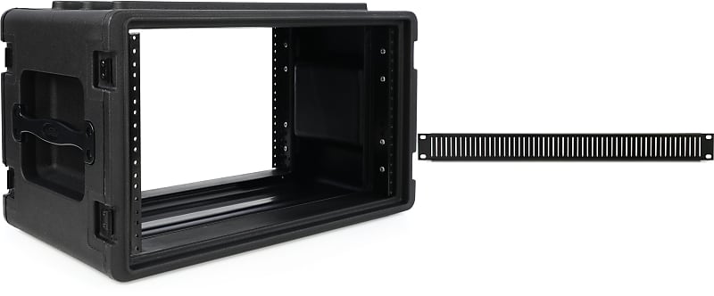 SKB 1SKB-R6S Roto-Molded Shallow 6U Rack Case Bundle with | Reverb