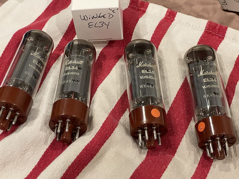 SED Winged “C” EL34 Matched Quad | Reverb