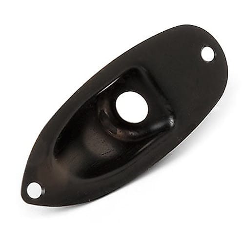 Kittmer Angled Jack Plate Black | Reverb