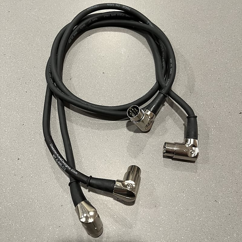 TWO (2) Disaster Area Designs Adjustable MIDI Cable Pro | Reverb