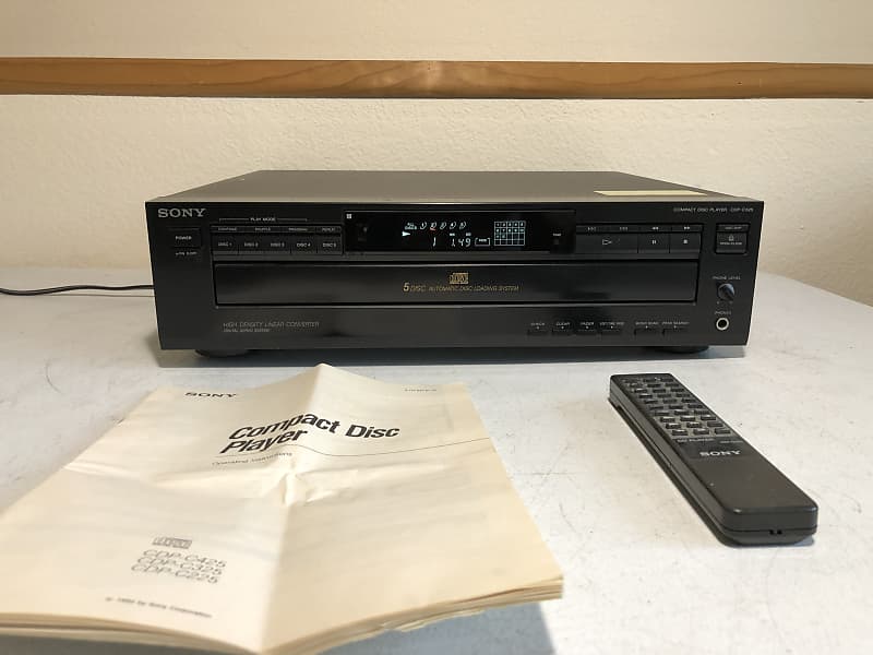 Sony CDP-C325 CD Changer 5 Compact Disc Player HiFi Stereo | Reverb