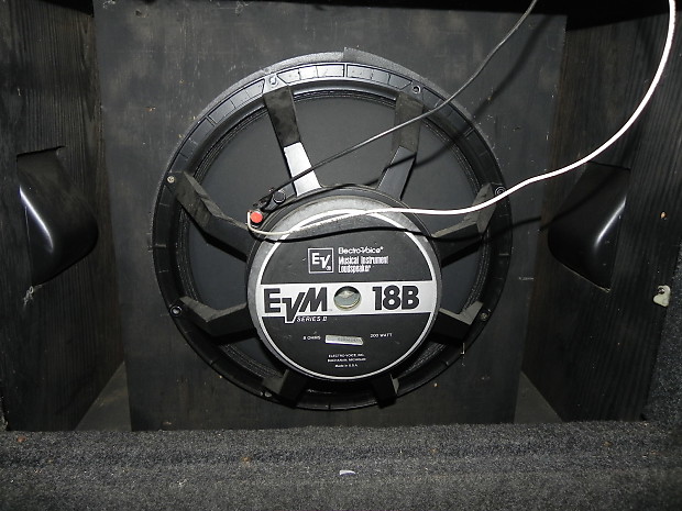 Electro Voice EVM 18B 200-Watt 8 Ohm 18" sub Woofer Black | Reverb