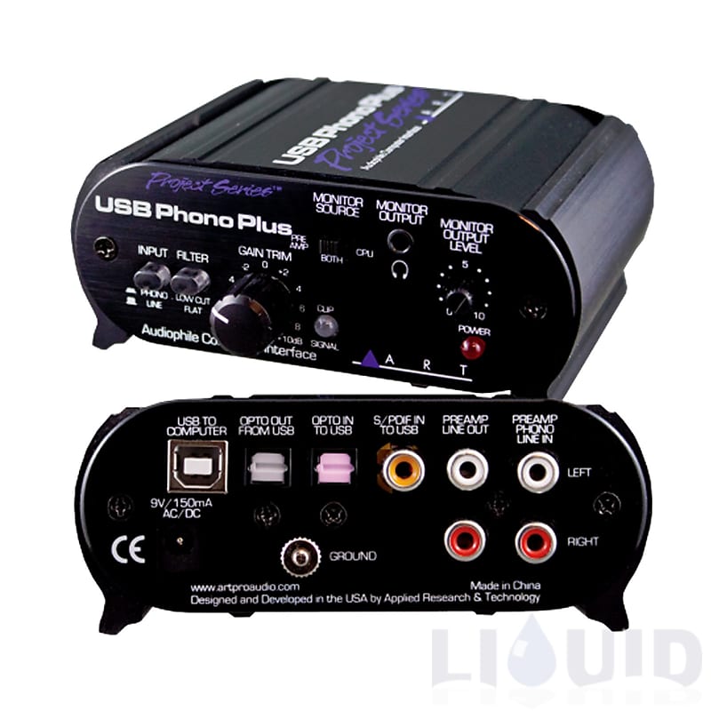 ART USB Phono Plus Phono/Line PreAmp with USB Project Series | Reverb