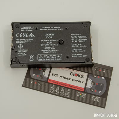 CIOKS DC7 9-18VDC "VHS Retro Graphics" Isolated 7-Outlet | Reverb UK