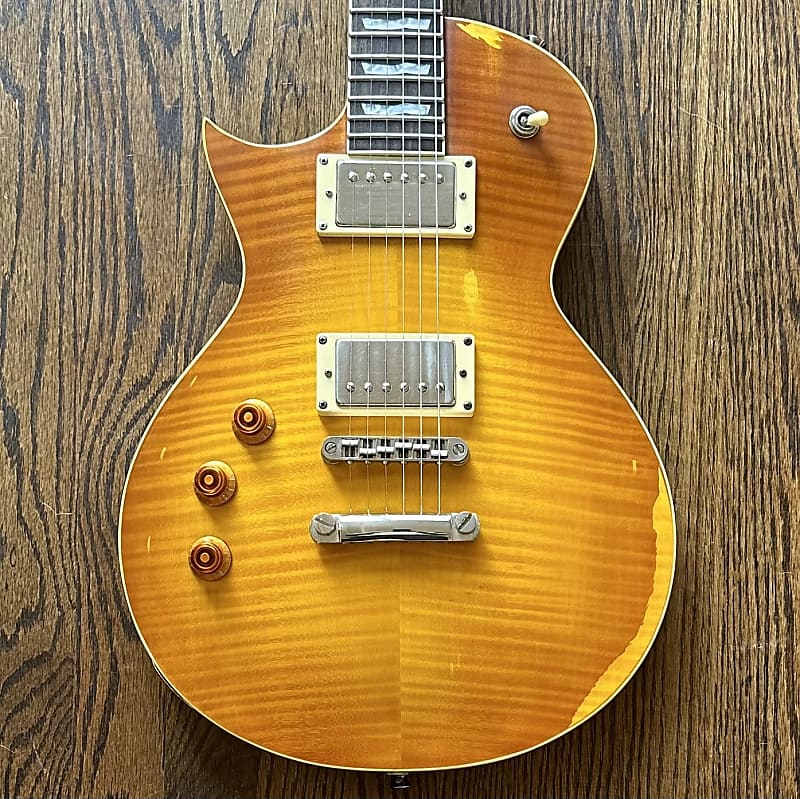 2011 ESP LTD EC-256 Distressed LEFTY - Aged Honey Burst w/ | Reverb