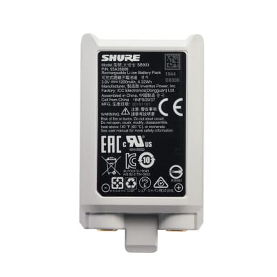 NEW Shure SLXD SB903 Rechargeable Battery | Reverb