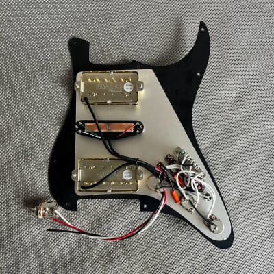 Black Left Handed Stratocaster Strat Style Guitar Prewired | Reverb
