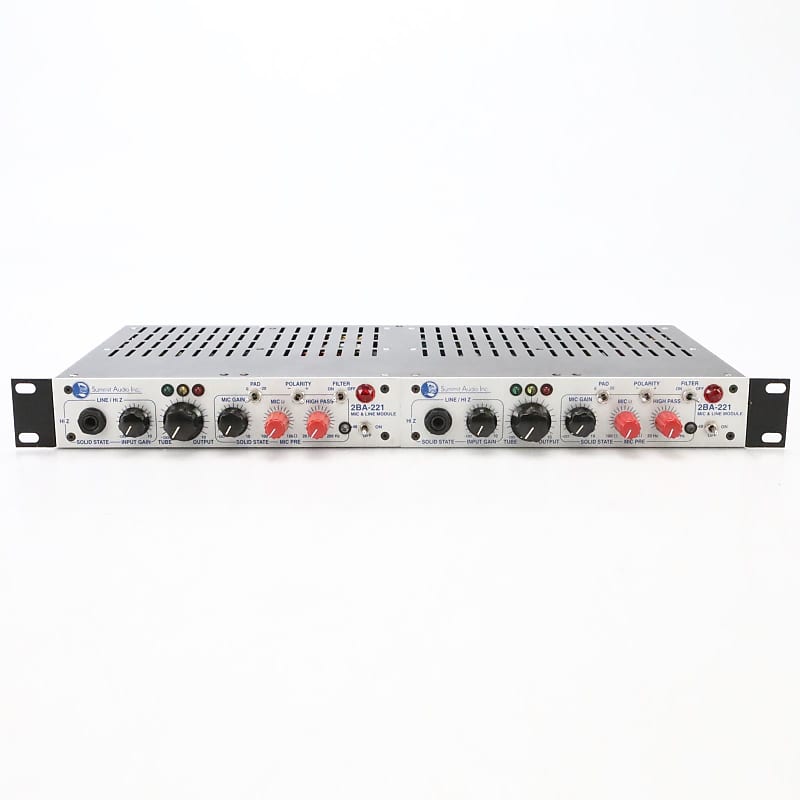 Summit Audio 2BA-221 Vacuum Tube Mic & Line Preamp Modules | Reverb