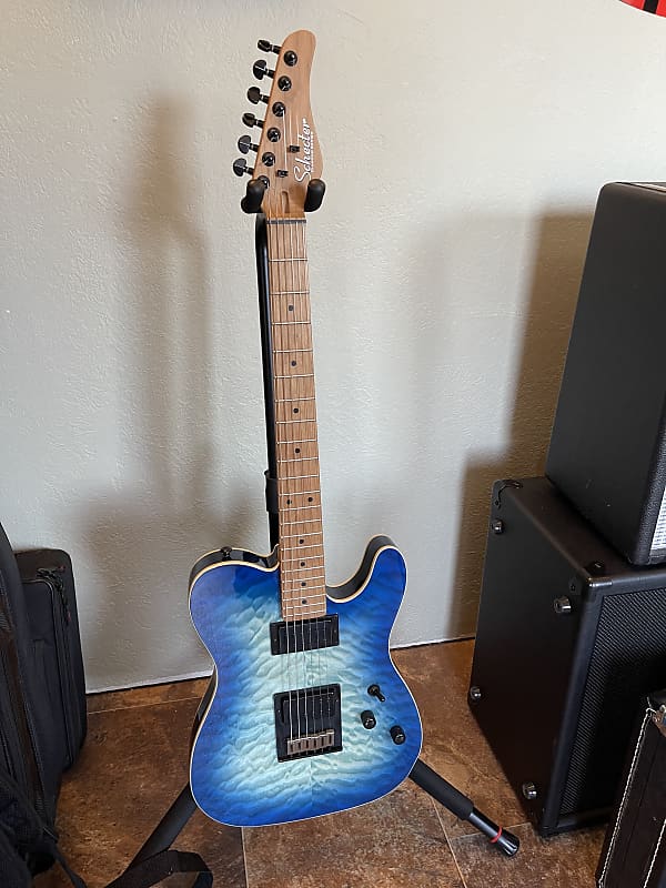 Schecter PT Pro 2022 Trans Blue Burst | Reverb
