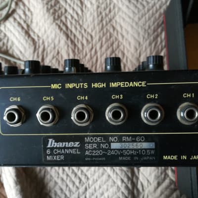 Ibanez RM 60 6 channel mixer like boss km 60 | Reverb