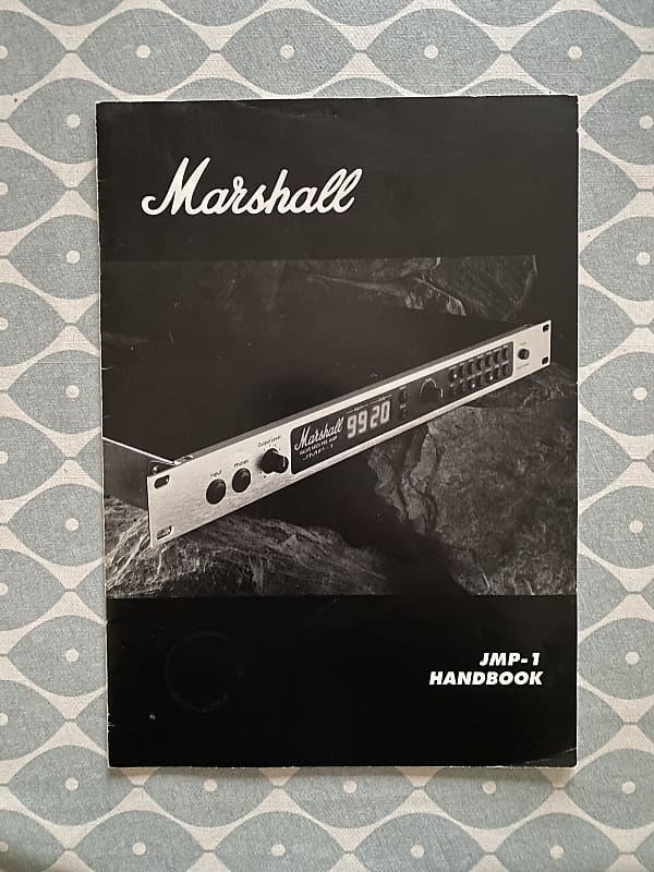 Marshall JMP-1 preamp Manual / Handbook | Reverb UK