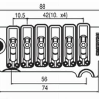 Wilkinson privot tremolo bridge 2 post point Electric guitar | Reverb