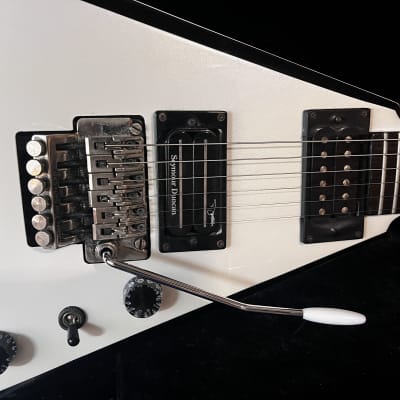 Dean Dimebag Razorback V Electric Guitar Bevel White Pearl w | Reverb
