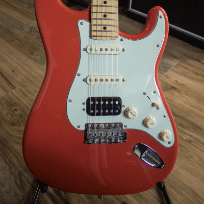 Fender Stratocaster Fiesta Red Maple Neck Neck Humbucker | Reverb