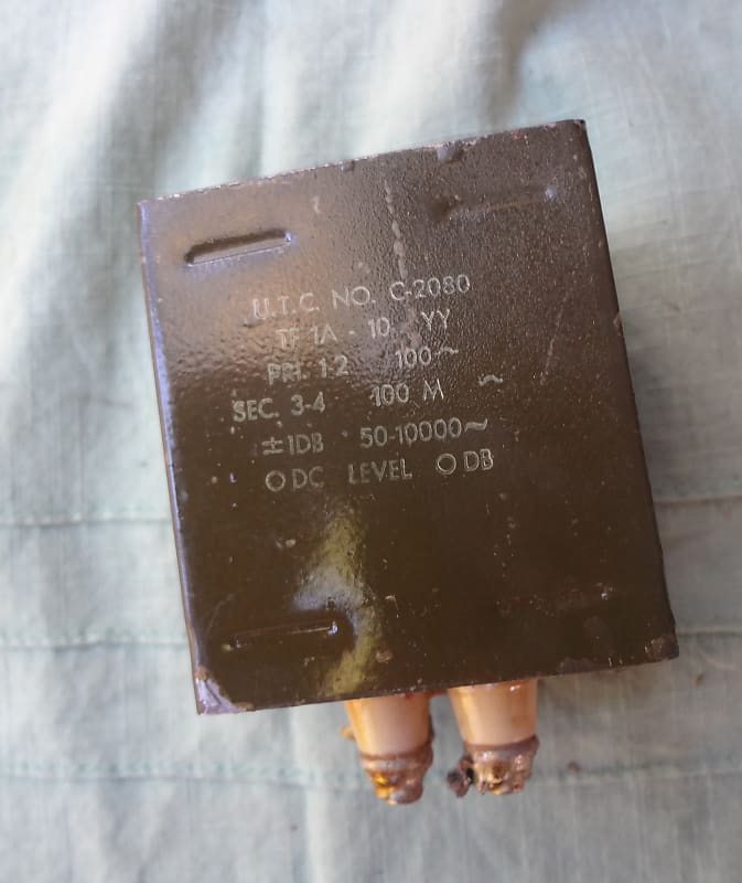 U.T.C. C-2080 military potted mic input transformer | Reverb