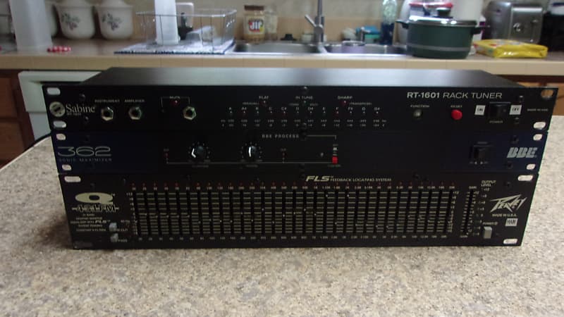3 Rack Mt. Pieces/ Peavey EQ, BBE Maximizer & Sabine tuner | Reverb