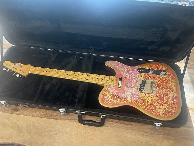 Crook Telecaster - Pink/Gold Paisley | Reverb Canada