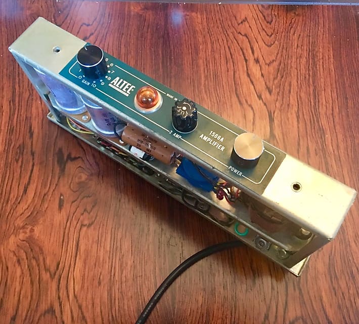 Altec 1566a tube microphone preamplifier Green original | Reverb