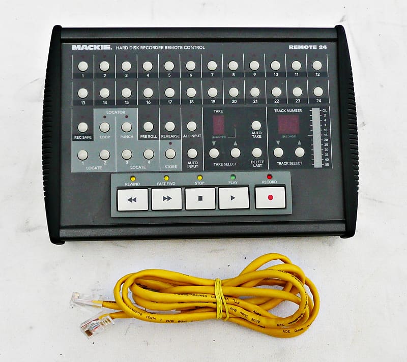 Mackie HDR 24/96 Hard Disk Remote Control Model Remote 24 | Reverb