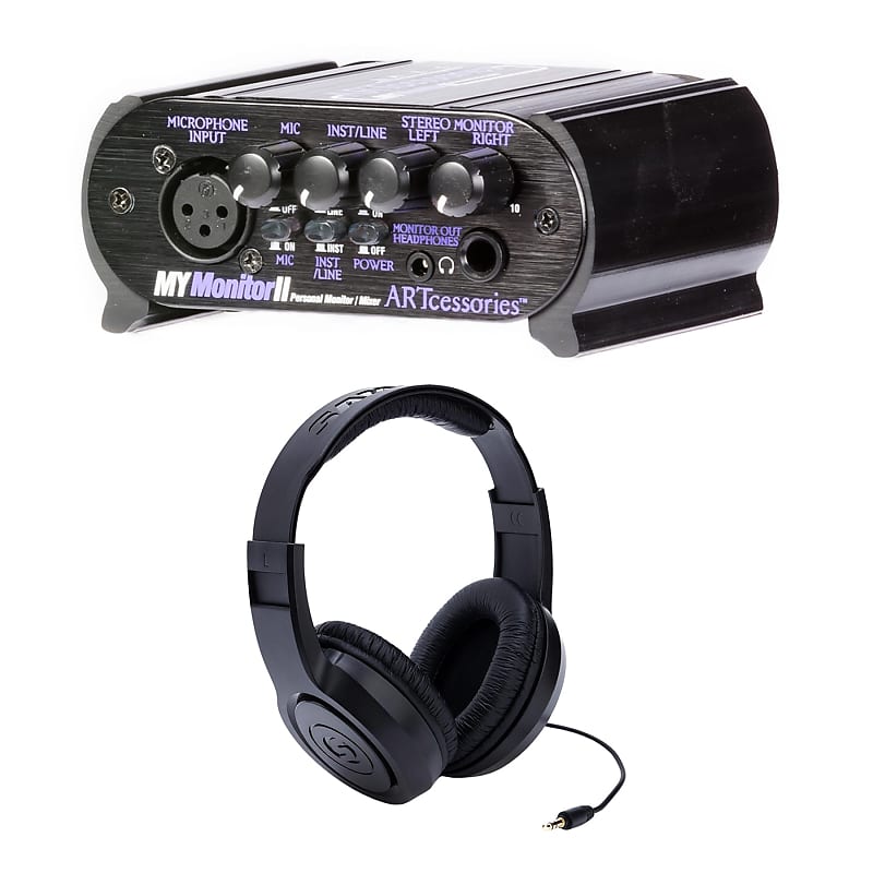 ART MyMonitor II Personal Headphone Monitor Mixer Bundle with | Reverb