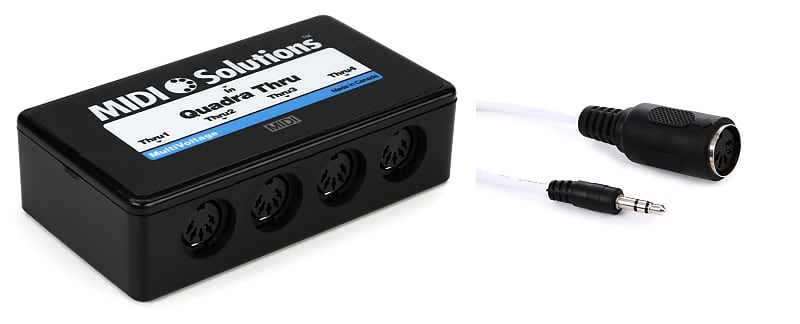 MIDI Solutions MultiVoltage Quadra Thru 1-in 4-out MIDI | Reverb