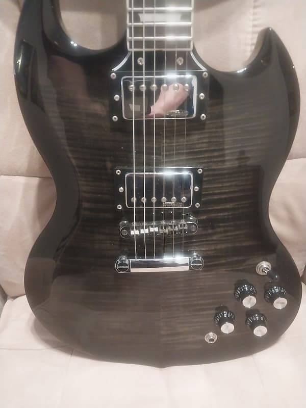 Firefly SG Black/Gray tiger burst 2022 | Reverb