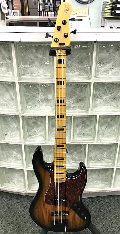 Michael Kelly JAZZ 4 String Zebra Bass Guitar | Reverb