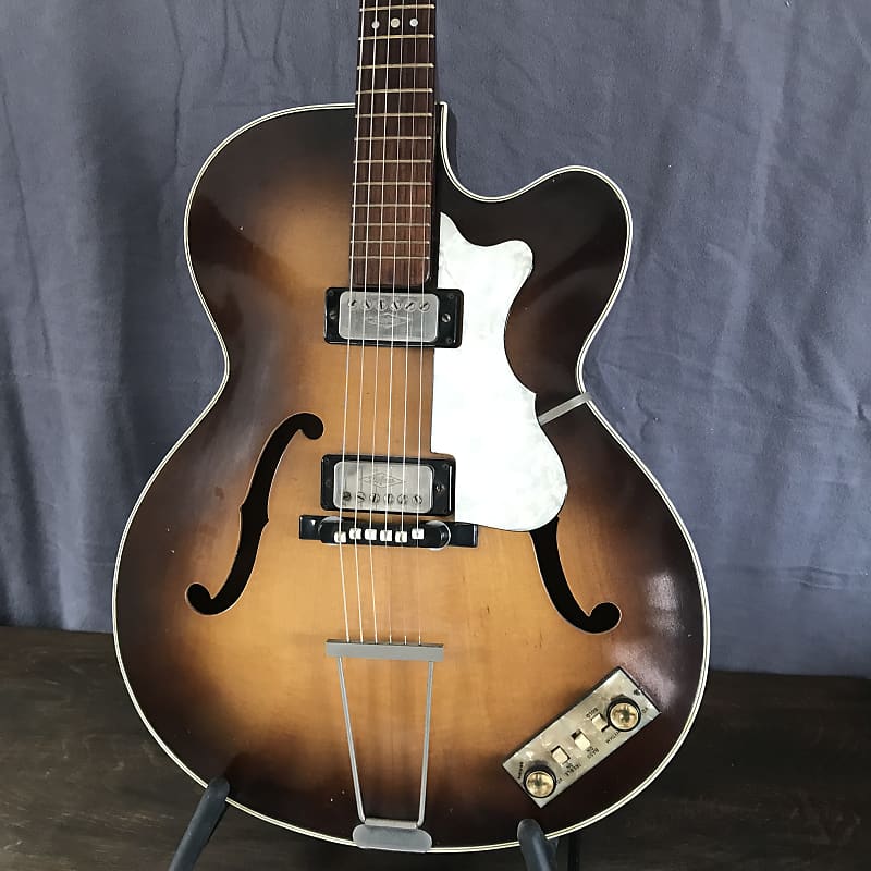 Hofner 4500 brownburst thinline 1965 - vintage German | Reverb