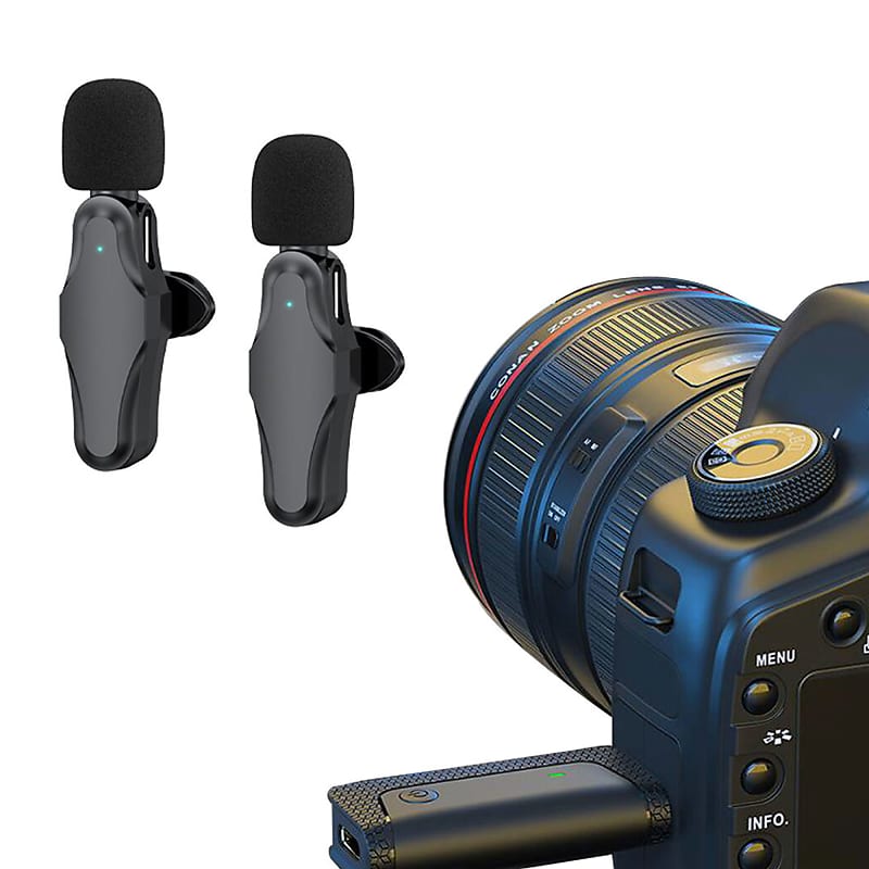 Ultra Compact Wireless Microphone System 2 Lavelier Mics Best | Reverb