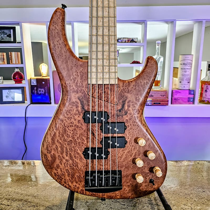 MTD Saratoga 5 String with Flamed Sycamore, Maple Neck & | Reverb