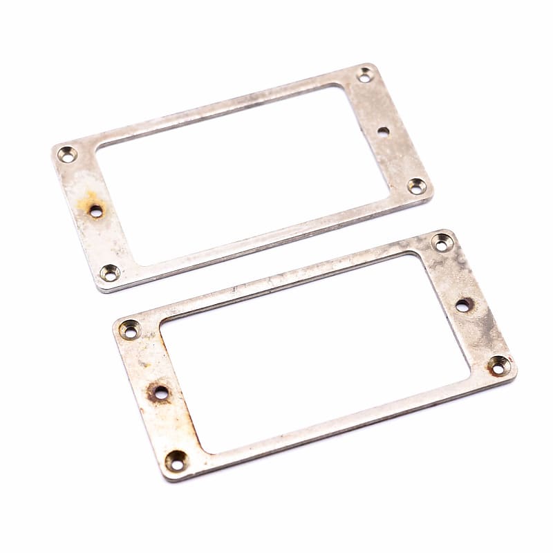 AGP ™ - Aged Chrome Flat Bottom Metal Humbucker Ring Set | Reverb