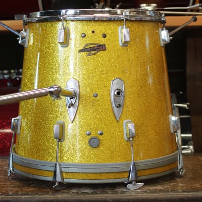 1960's Trixon 'Telstar' outfit in Yellow Sparkle | Reverb